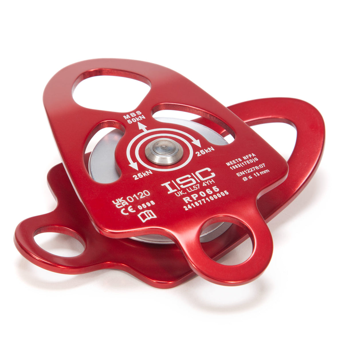 Medium Single Pulley with Load Becket- ISC — Knot & Rope Supply