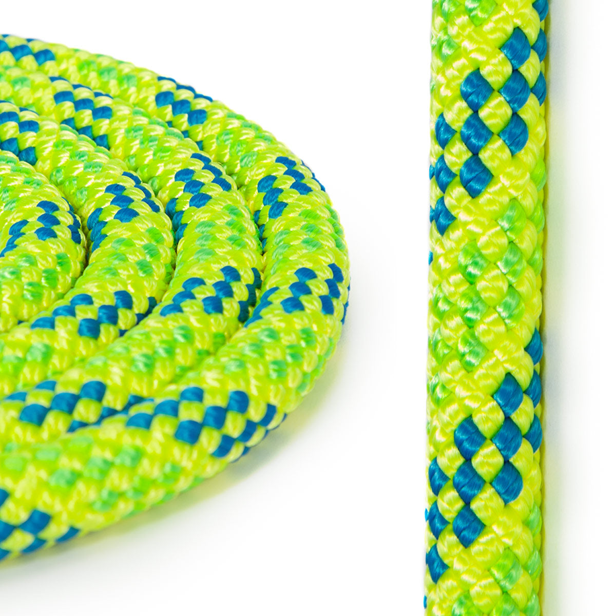 7/16" Yellow, Green & Blue Static — Knot & Rope Supply