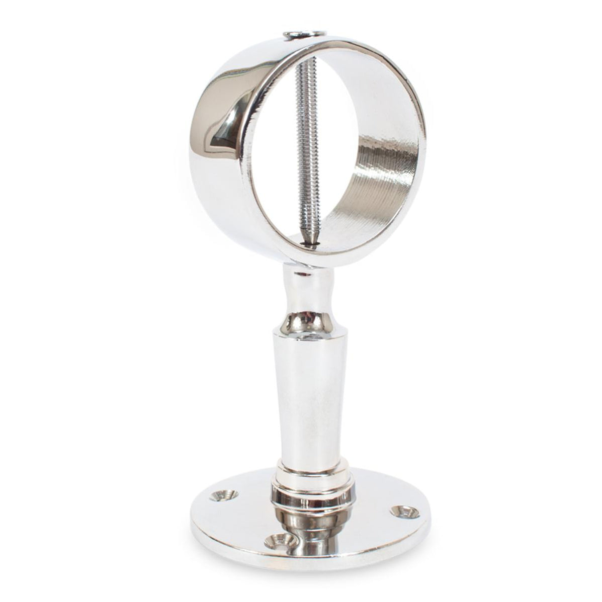 1 1/2" Rope Bracket - Art Deco Chrome — Knot & Rope Supply