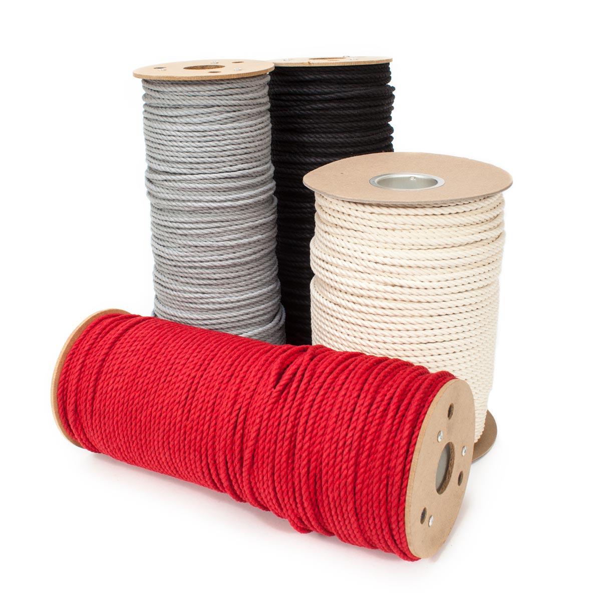 3/16" 3 Strand Cotton — Knot & Rope Supply