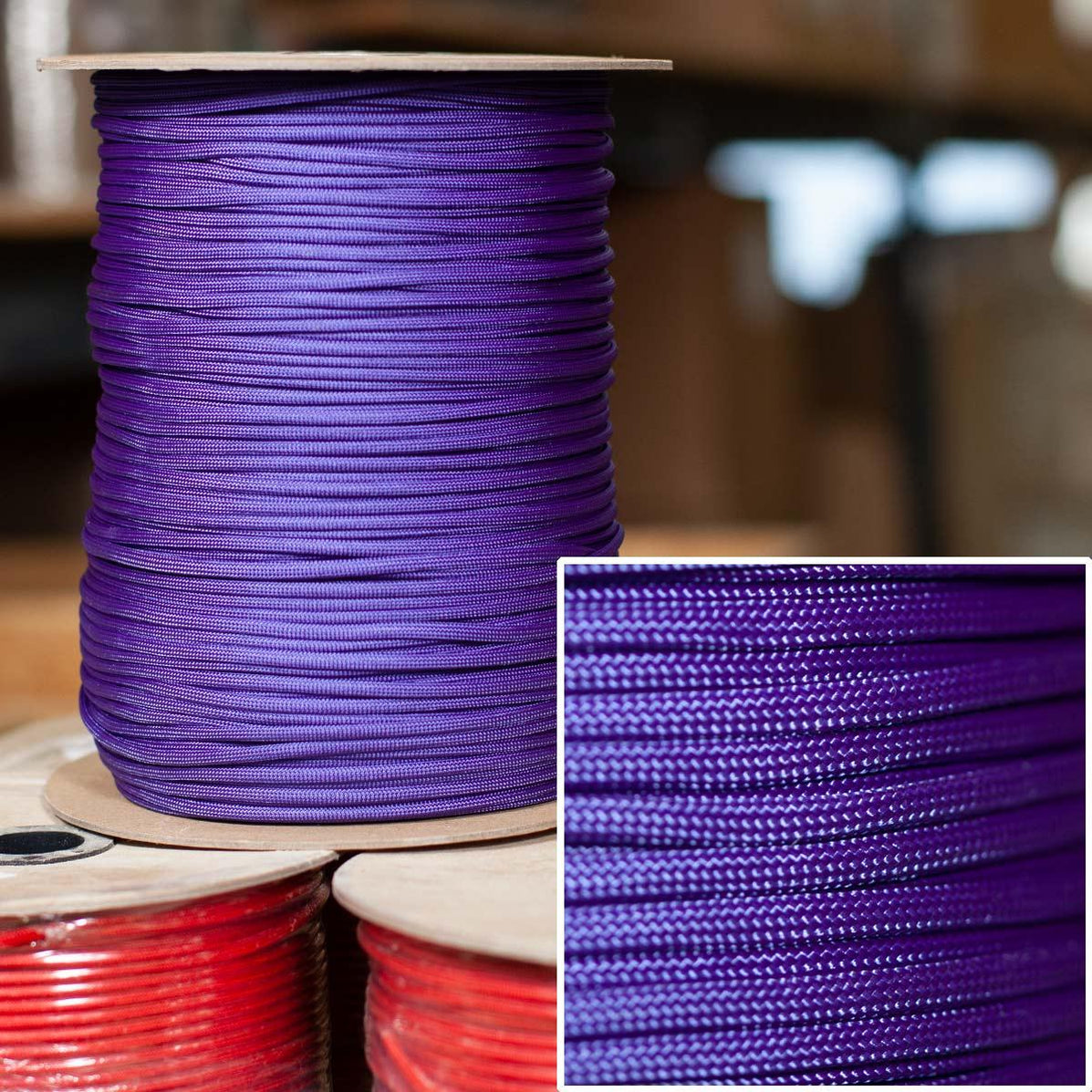 550 Paracord in Acid Purple - 1000' Spool — Knot & Rope Supply