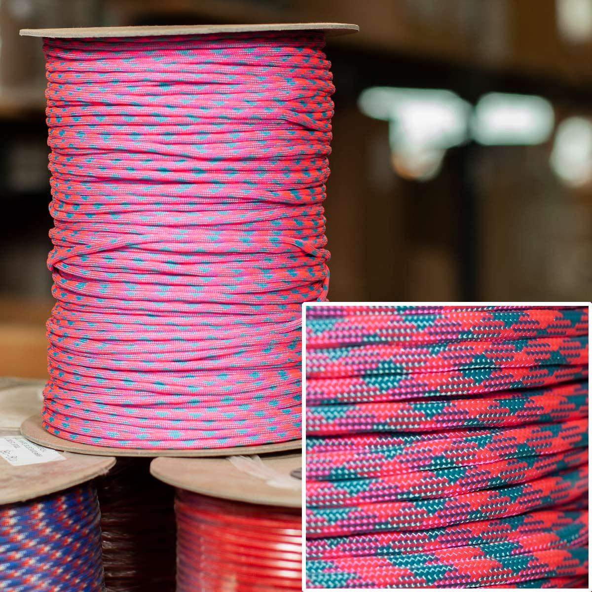 550 Paracord in Cotton Candy - 1000' Spool — Knot & Rope Supply