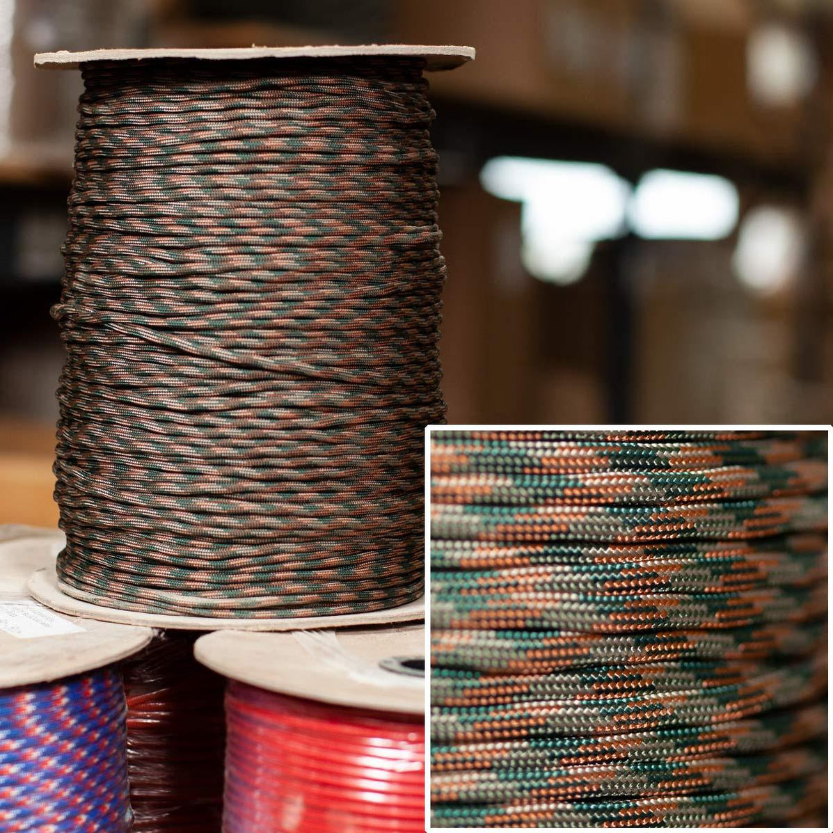 550 Paracord in "M" Camo - 1000' Spool — Knot & Rope Supply