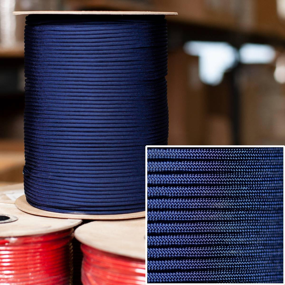 550 Paracord in Midnight Blue - 1000' Spool — Knot & Rope Supply